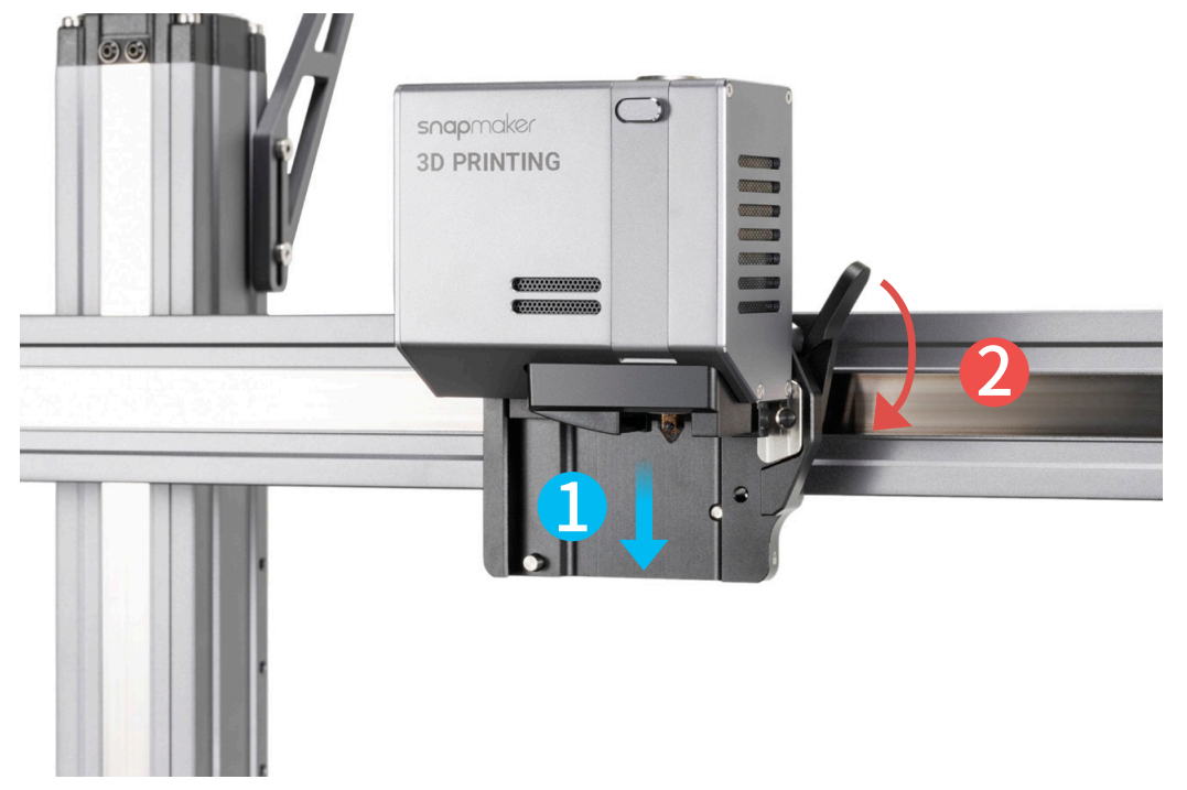 Installing toolhead onto bracing kit | Snapmaker Wiki
