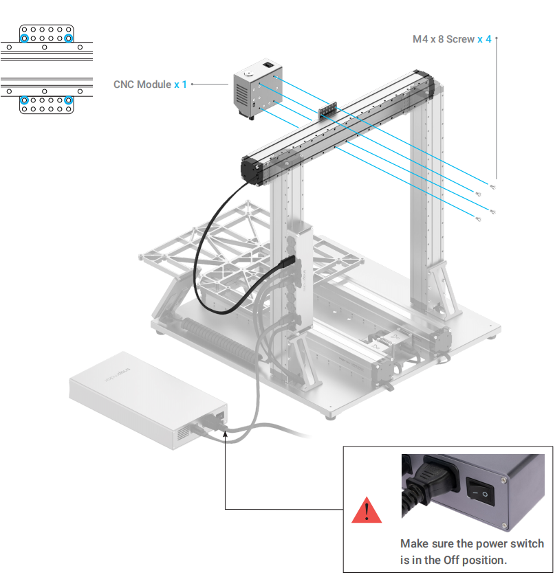 Installing the toolhead on A350T & Quick Swap Kit Bundle | Snapmaker Wiki