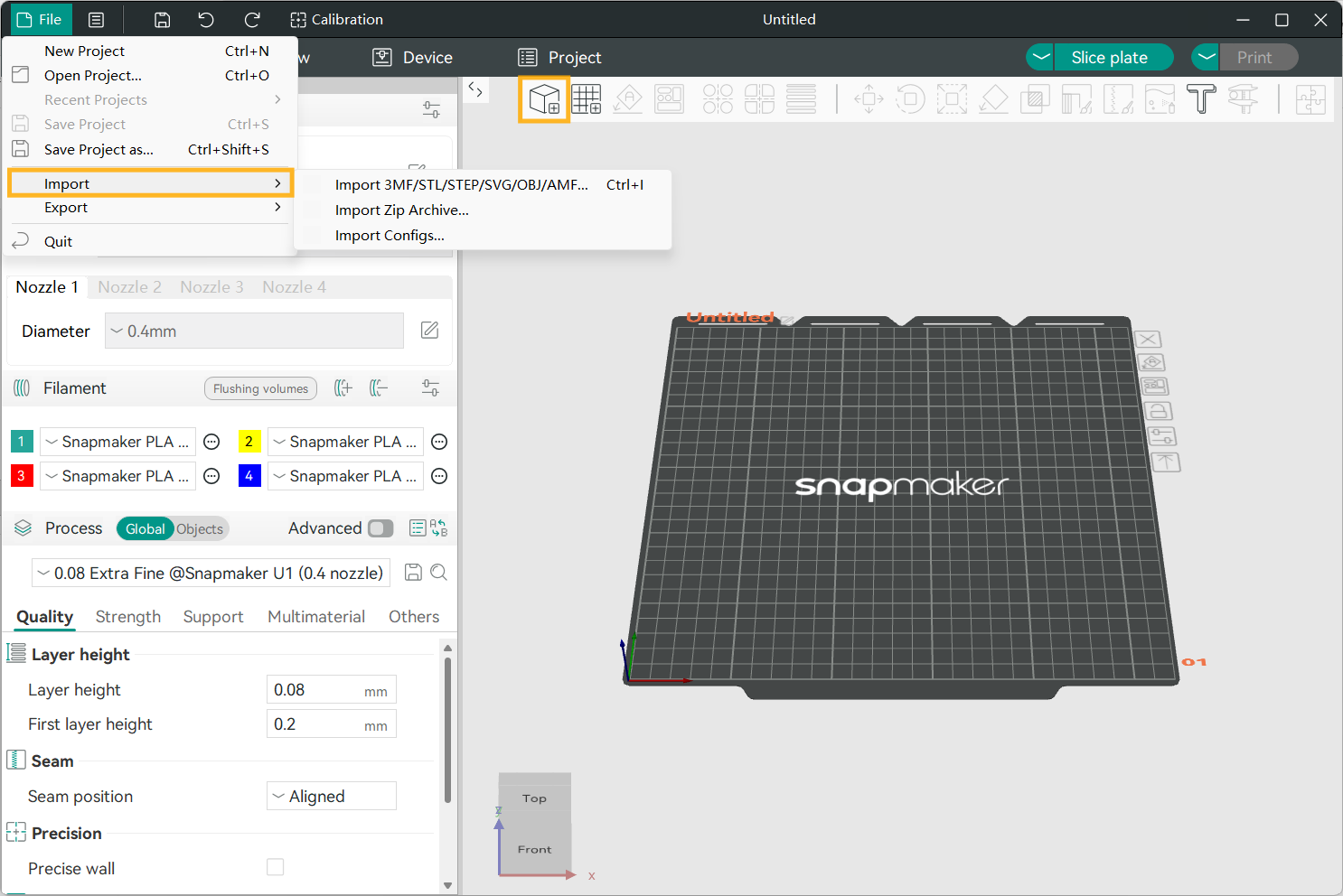 Snapmaker Orca Quick Start Guide for U1 | Snapmaker Wiki