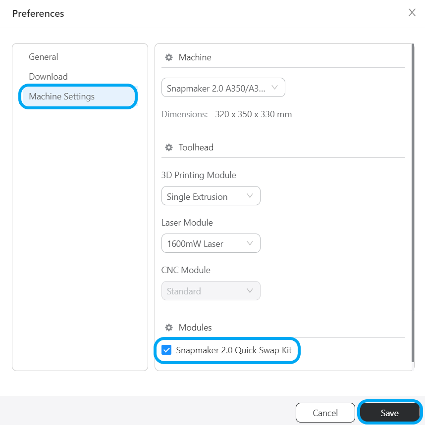 Quick Start Guide for Snapmaker 2.0 Quick Swap Kit | Snapmaker Wiki