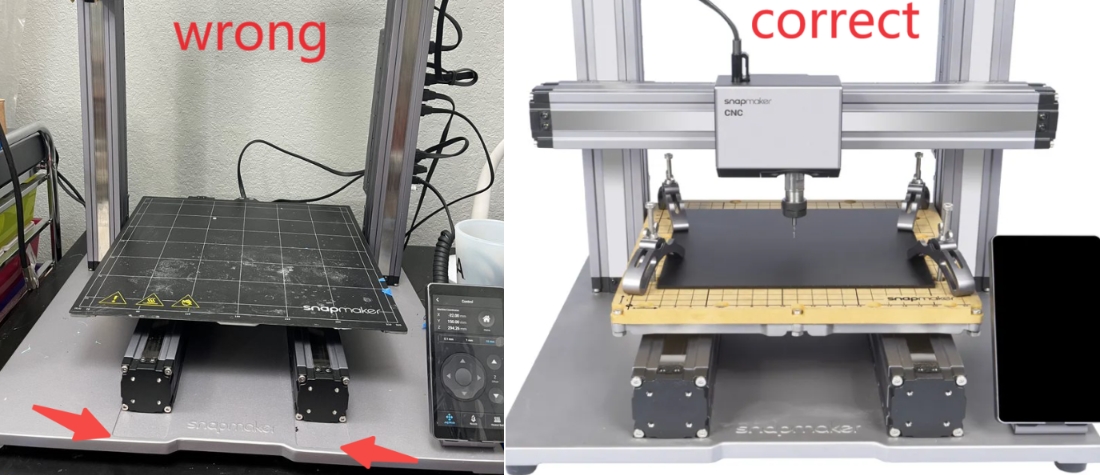 The first point failed during the automatic calibration process | Snapmaker Wiki